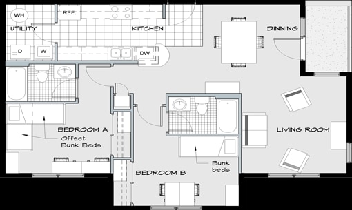 The Courtyards at University of Maryland - Apartments in College Park ...