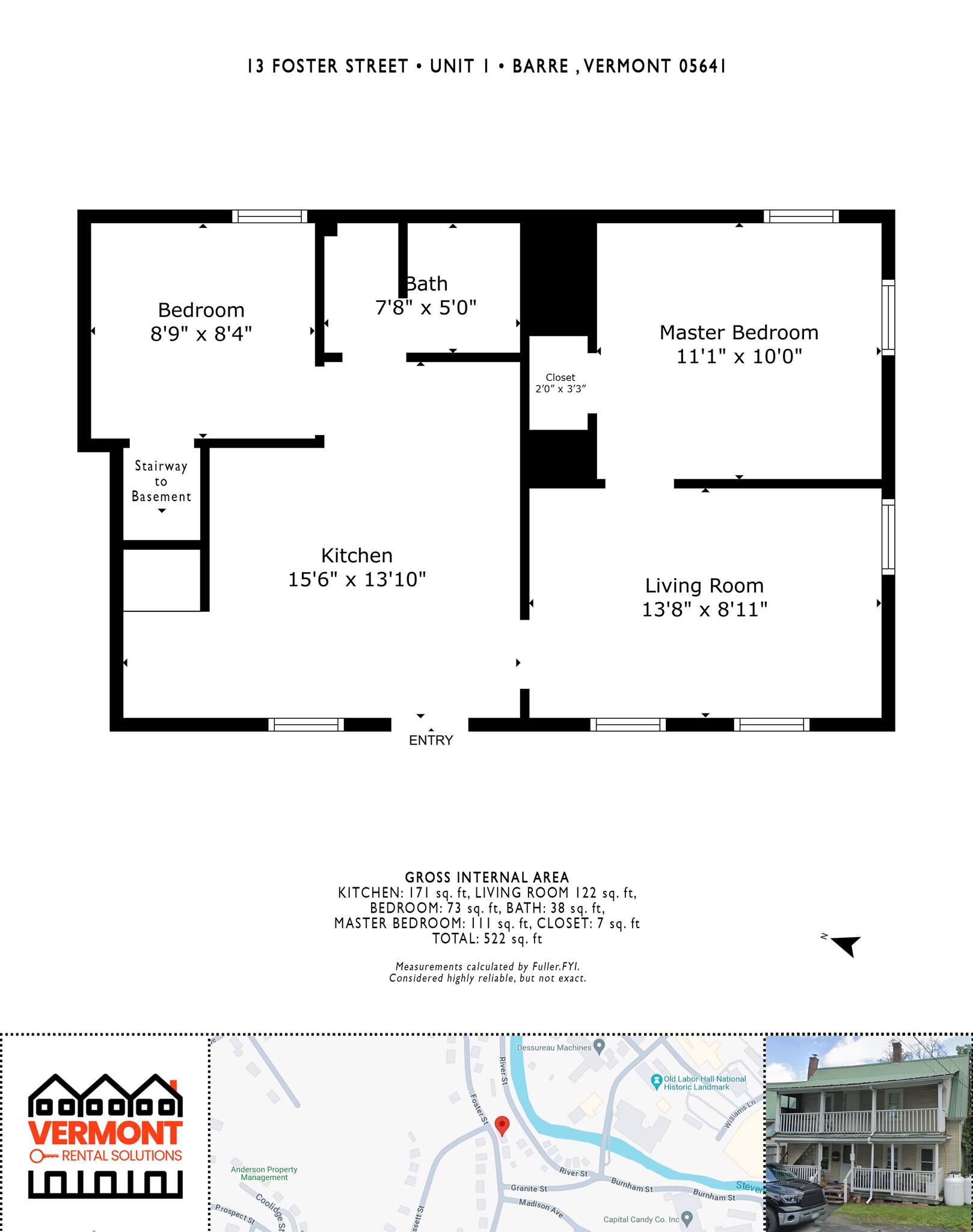 13 Foster St, Barre City, VT 05641 - Townhome Rentals in Barre City VT ...