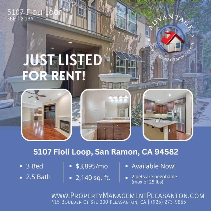 5107 Fioli Loop San Ramon, CA 94582 - Alquileres en San Ramon, CA ...