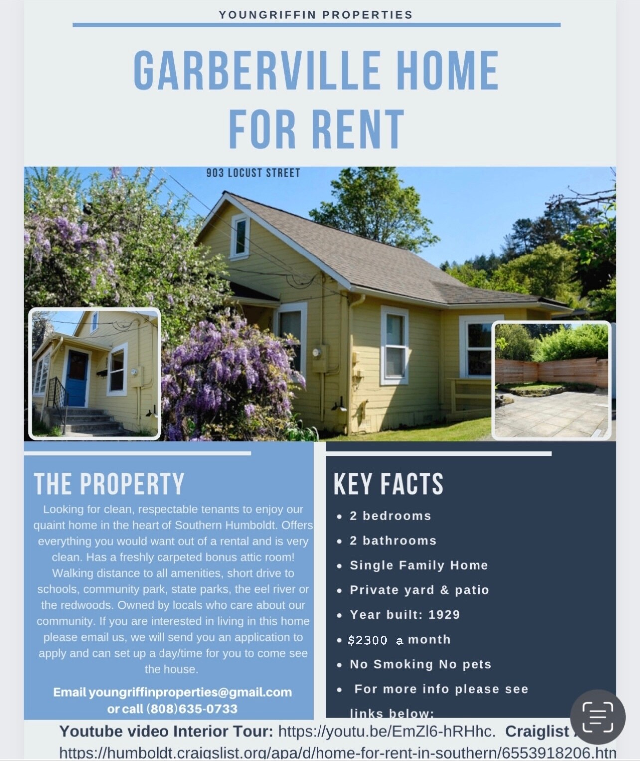 903 Locust St, Garberville, CA 95542 - House Rental in Garberville, CA ...