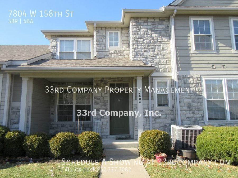 7804 W 158th St, Overland Park, KS 66223 - Townhome Rentals in Overland ...