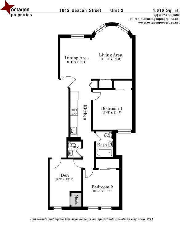 1942 Beacon St Unit 2, Boston, MA 02135 - Condo for Rent in Boston, MA ...