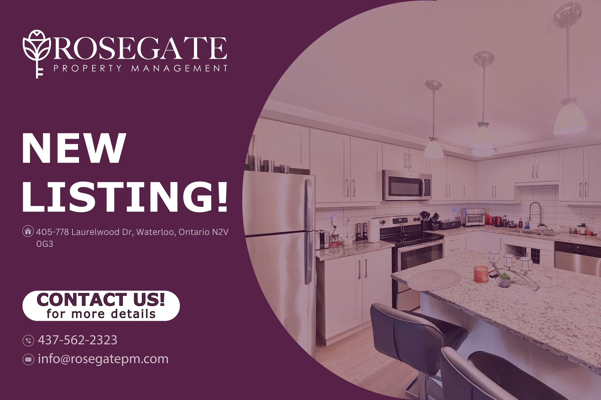 778 Laurelwood Dr Unité 405, Waterloo, ON N2V 0G3 - Appartement à Louer ...