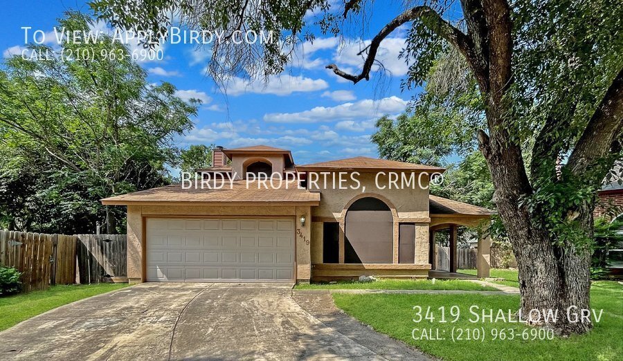 3419 Shallow Grv, San Antonio, TX 78247 - House Rental in San Antonio ...