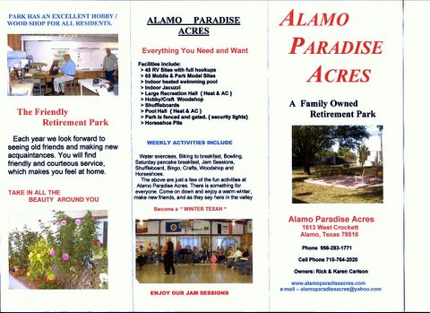 Alamo Paradise Acres RV Park Rentals - Alamo, TX | Apartments.com