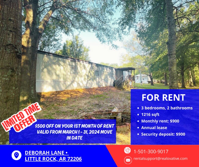 1050 Deborah Ln, Little Rock, AR 72206 - House Rental in Little Rock ...