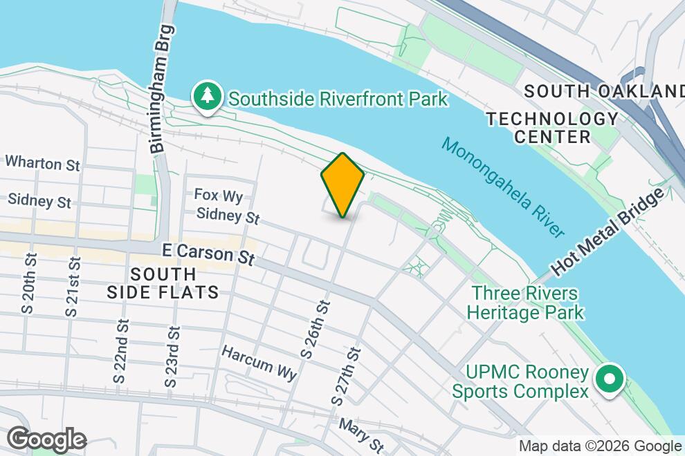 Map Of South Side Pittsburgh