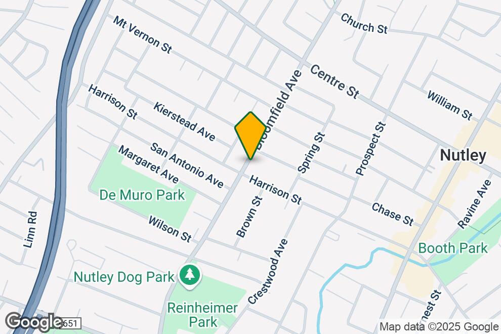 Street Map Of Nutley Nj