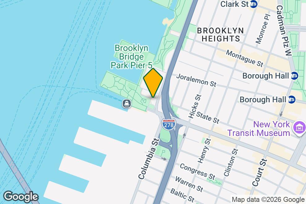 Brooklyn Bridge Park Map