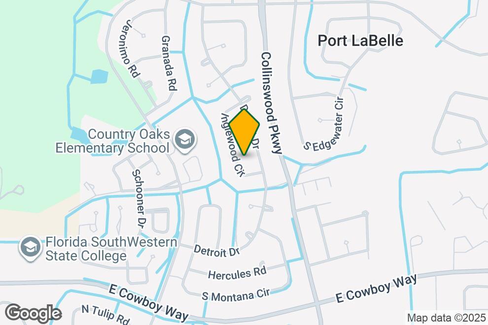 La Belle Florida Map Port