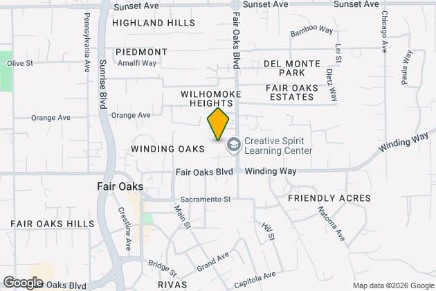 Fair Oaks Zip Code Map - United States Map